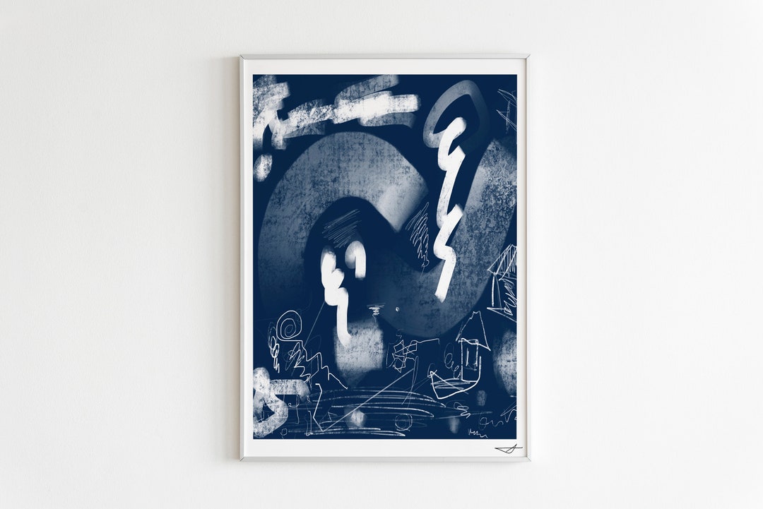 Wall Art Abstract Painting Simple Modern Art Neutral Painting ...