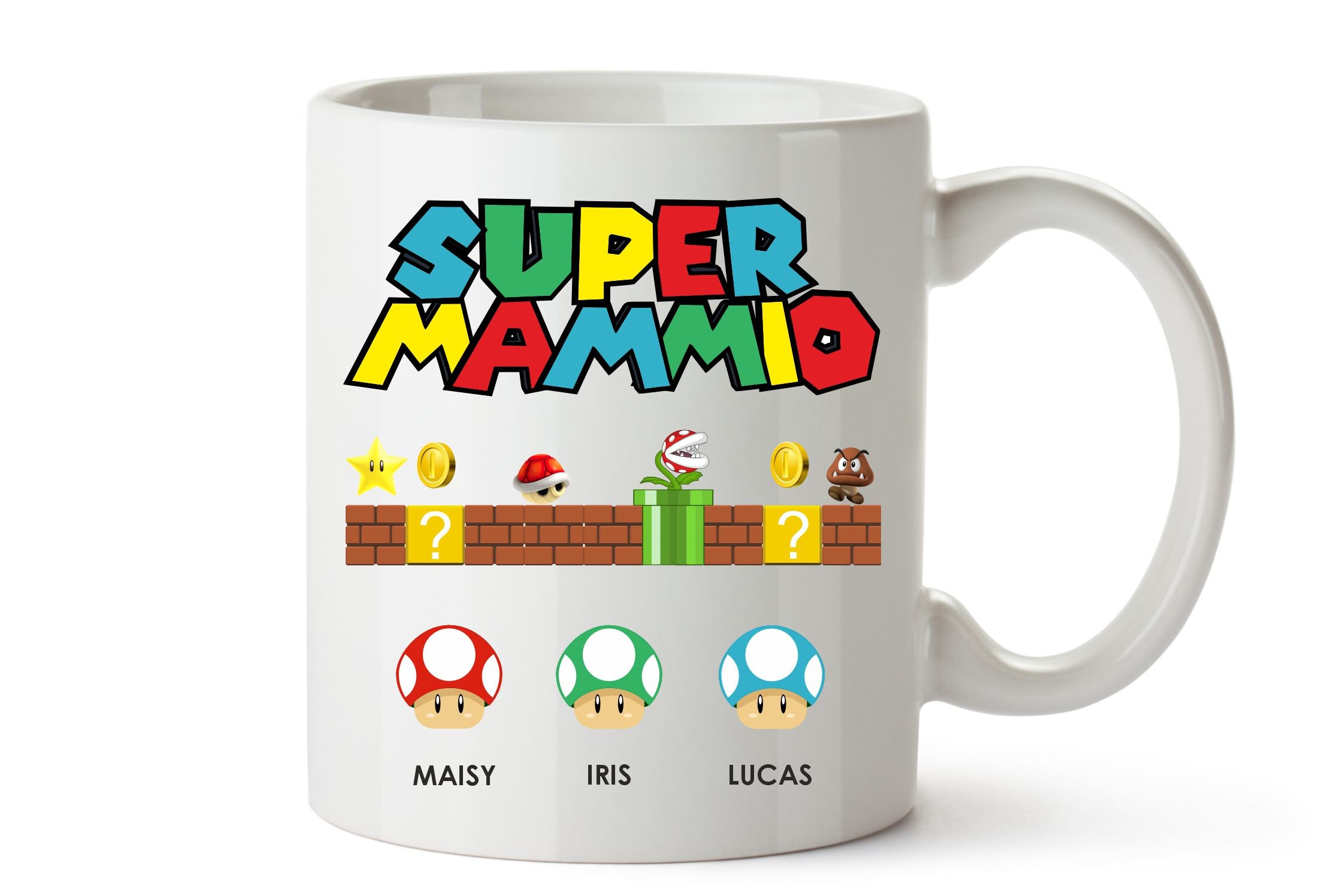 Super Mommio, Super Mammio Mug Coaster for Mum Mother's Day Super Mario ...