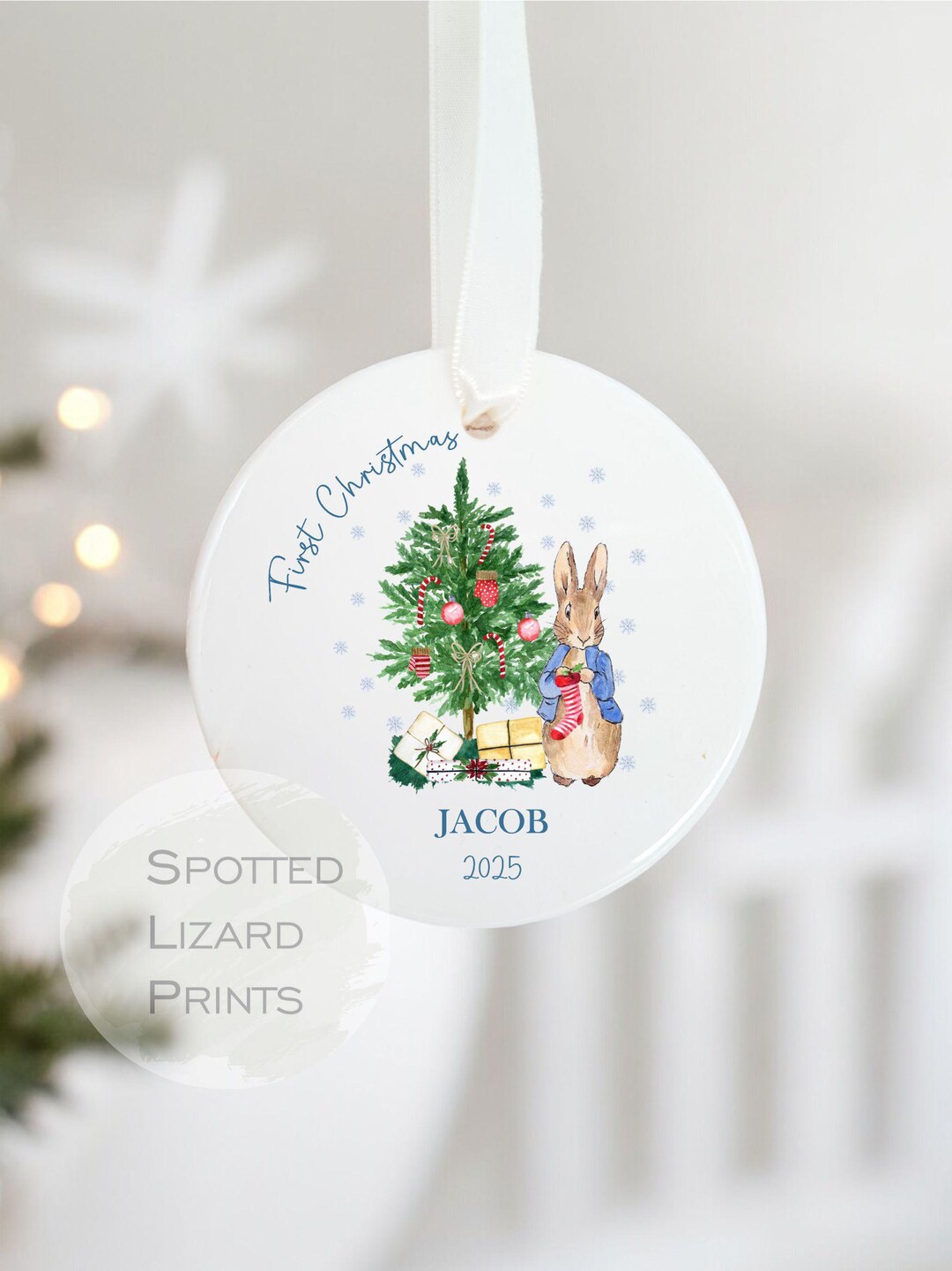 Personalized Peter Rabbit Baubles - Personalised Christmas Baubles ...