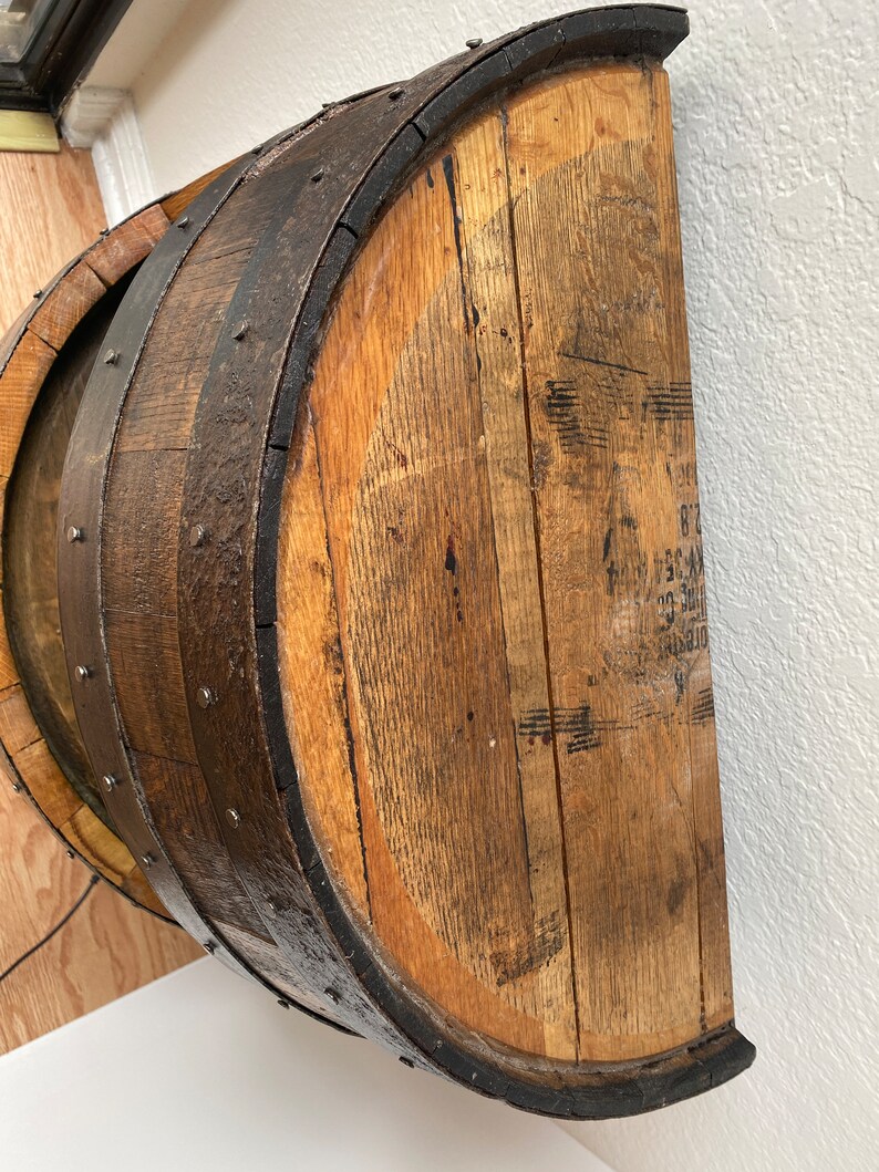Custom Hand Built Whiskey Barrel Light up Bar - Etsy
