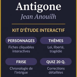 Antigone Anouilh Study Guide | Interactive Literary Analysis | French ...
