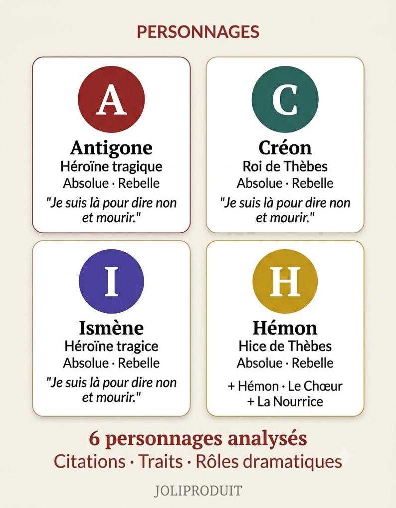 Antigone Anouilh Study Guide | Interactive Literary Analysis | French ...