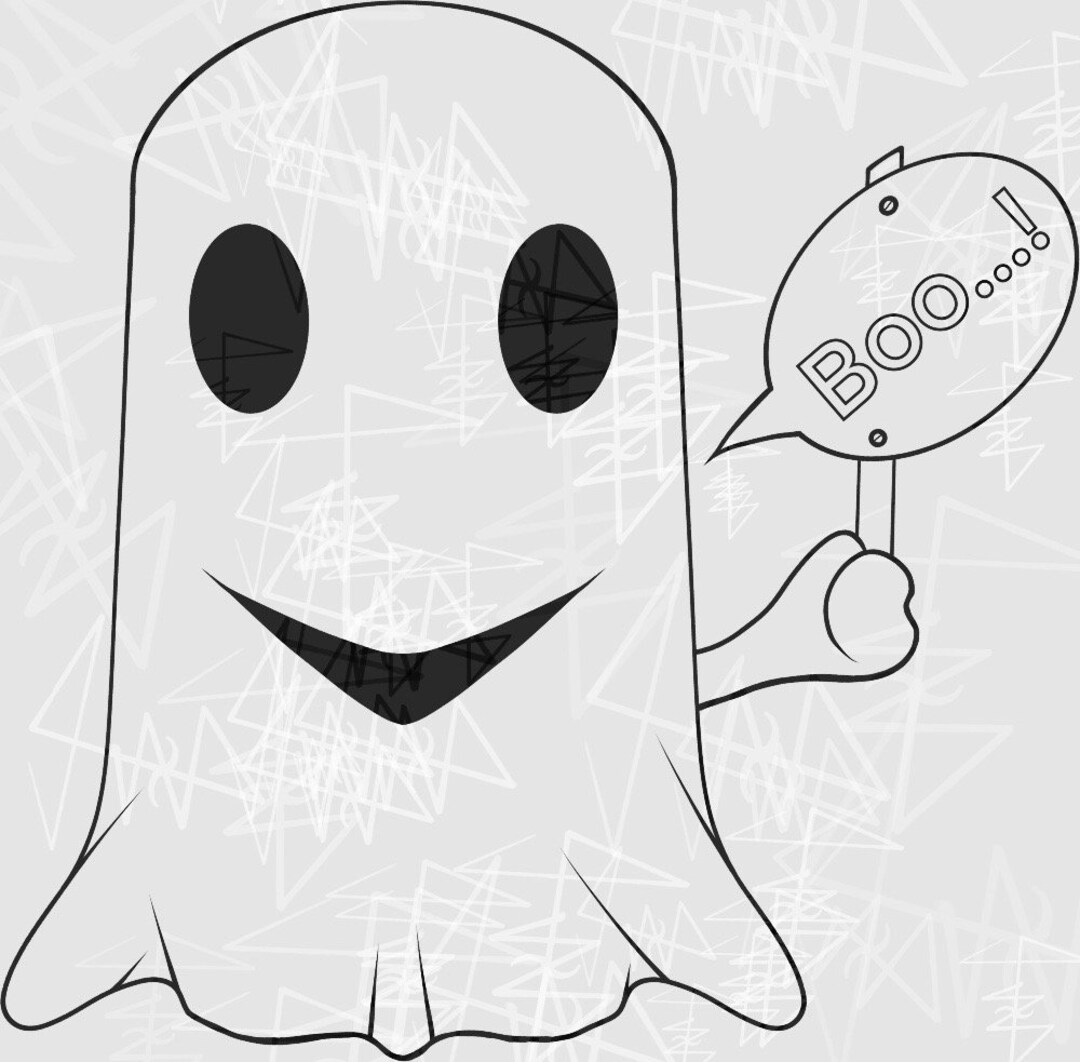 Ghost Boo Laser Cut Pattern - Etsy