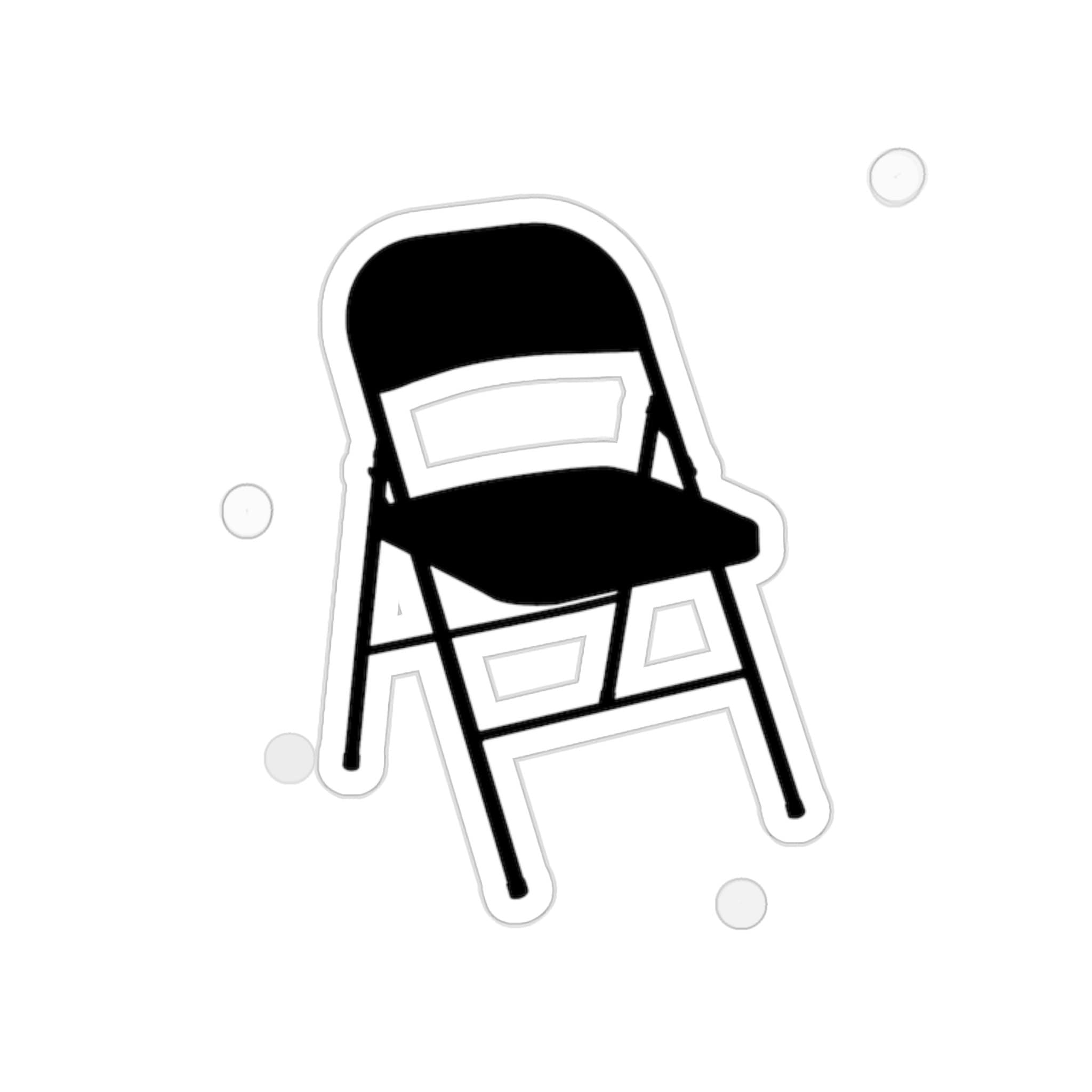 Chair Fight Folding Chair Kiss-cut Stickers - Etsy