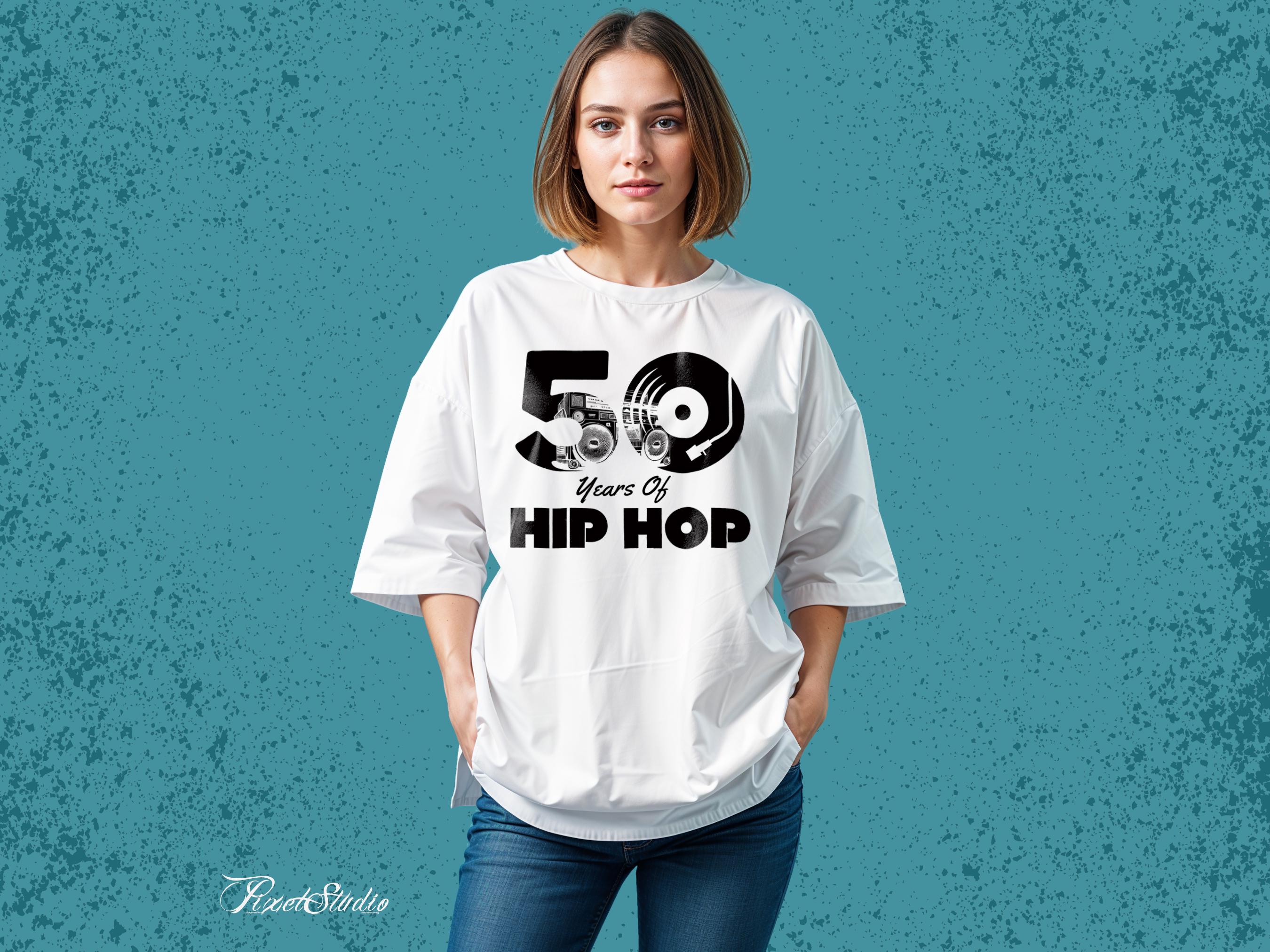 Celebrating 50 Years of Hip-hop, Instant Download, Digital Print, Hip ...