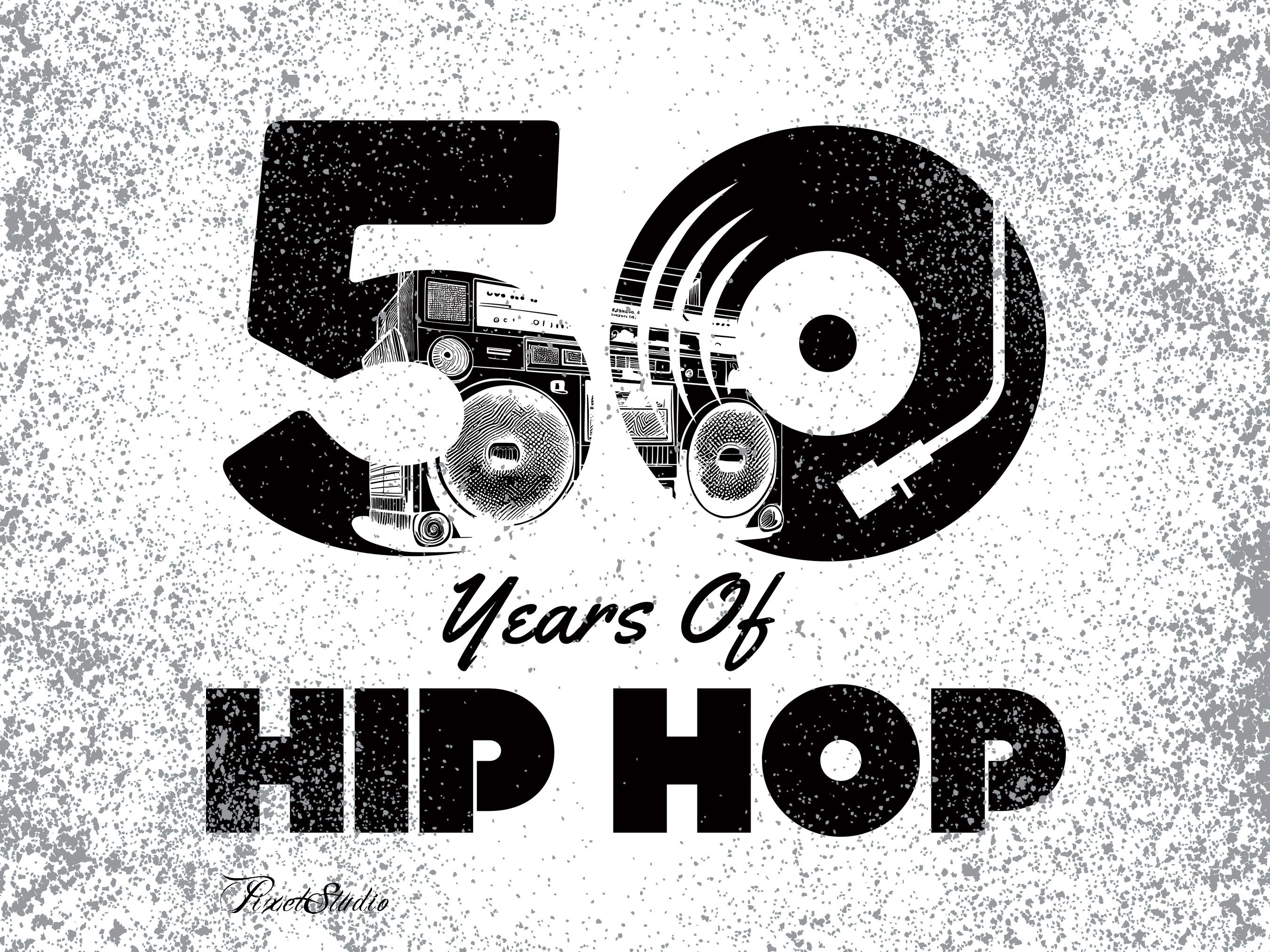 Celebrating 50 Years of Hip-hop, Instant Download, Digital Print, Hip ...
