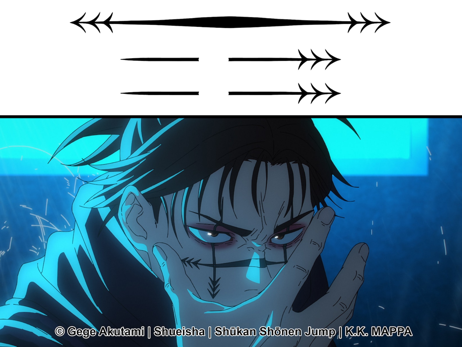 Choso JUJUTSU KAISEN Tattoo Blood Manipulation Face Tattoo Temporary ...