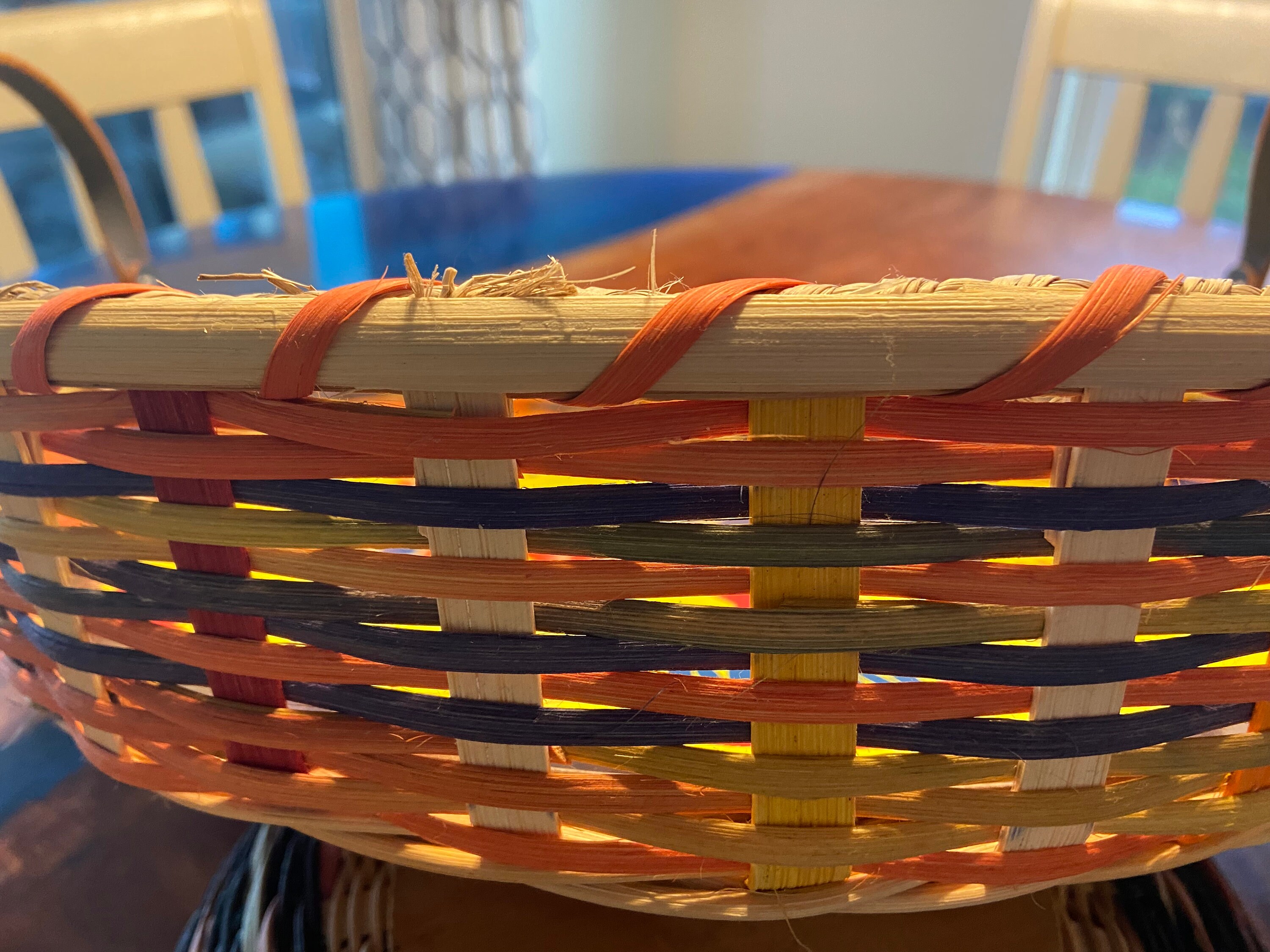 Multicolor Round Tray Basket - Custom Colors Available - Etsy