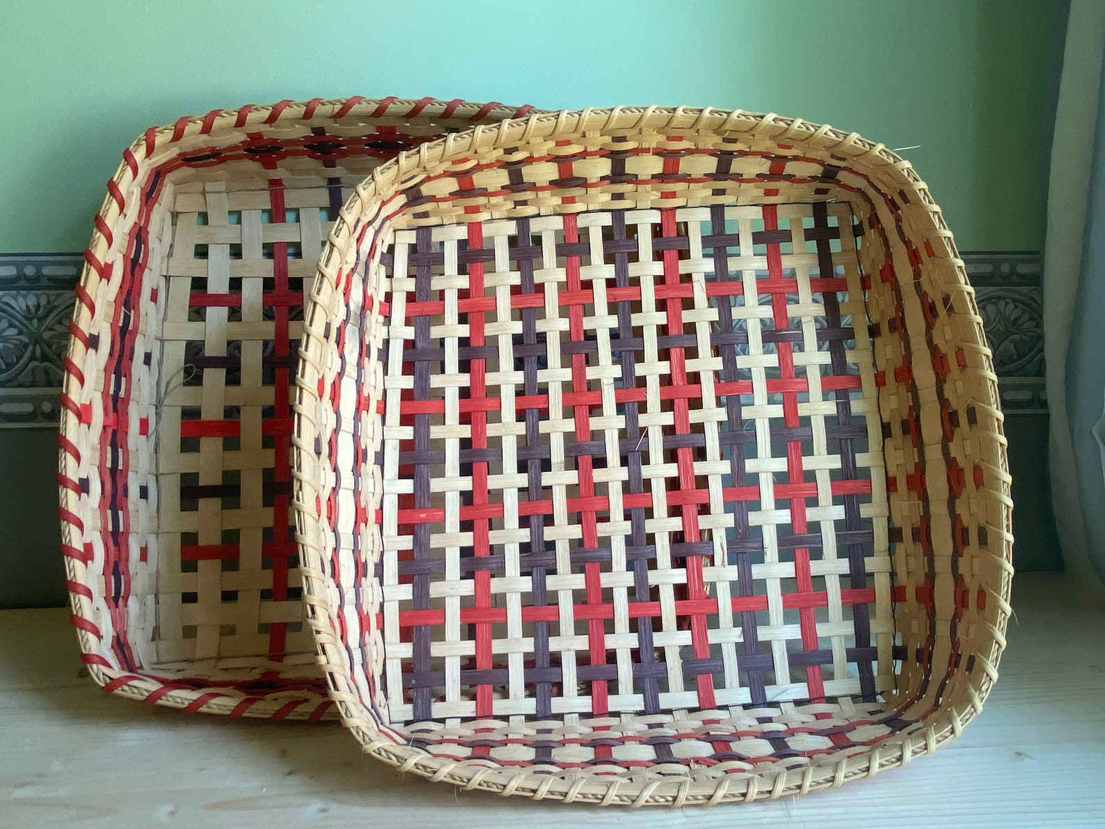 Nesting Tray Baskets - Custom Colors Available!! - Etsy