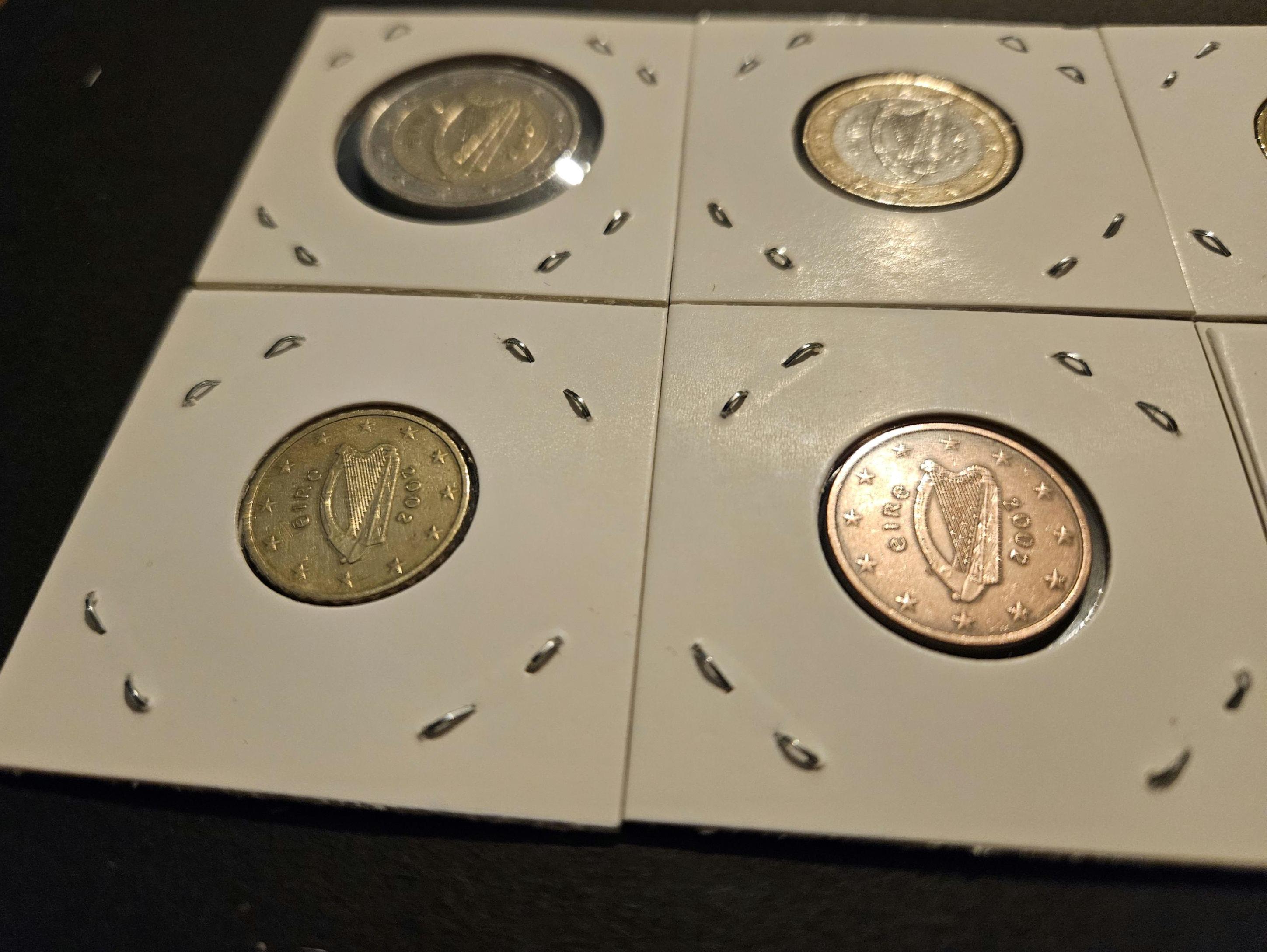 2002 Euro Coin Set - Complete Collection From Ireland's First Euro Year ...