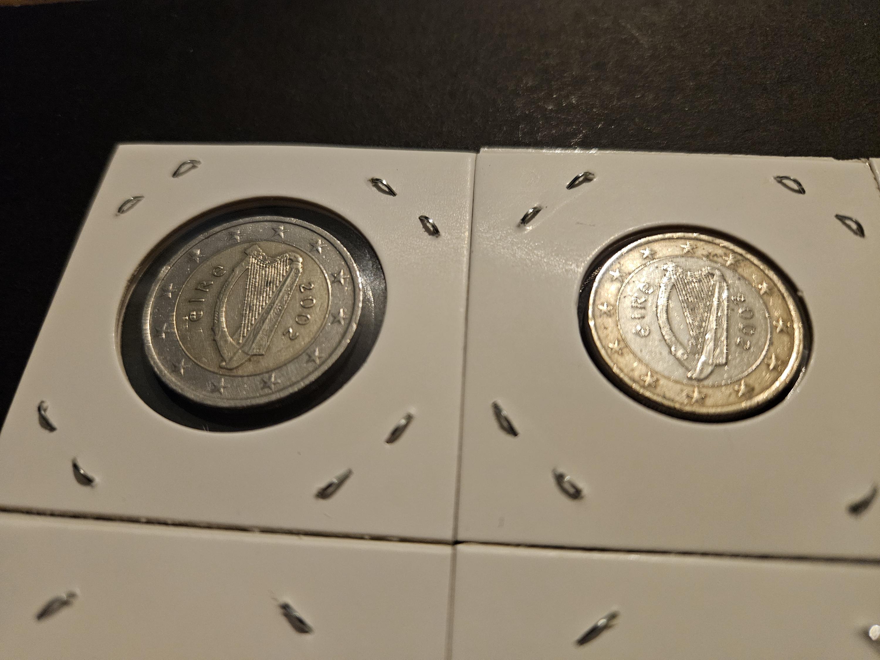 2002 Euro Coin Set - Complete Collection From Ireland's First Euro Year ...