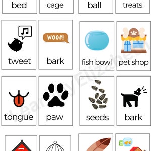 52 Pet Flashcards. Learn English. Instant Download. Print Friendly - Etsy