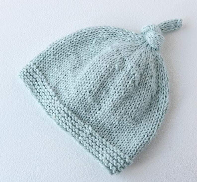 Hand Knit Baby Hat Knitting Pattern: Newborn to 2 Years (PDF Pattern ...