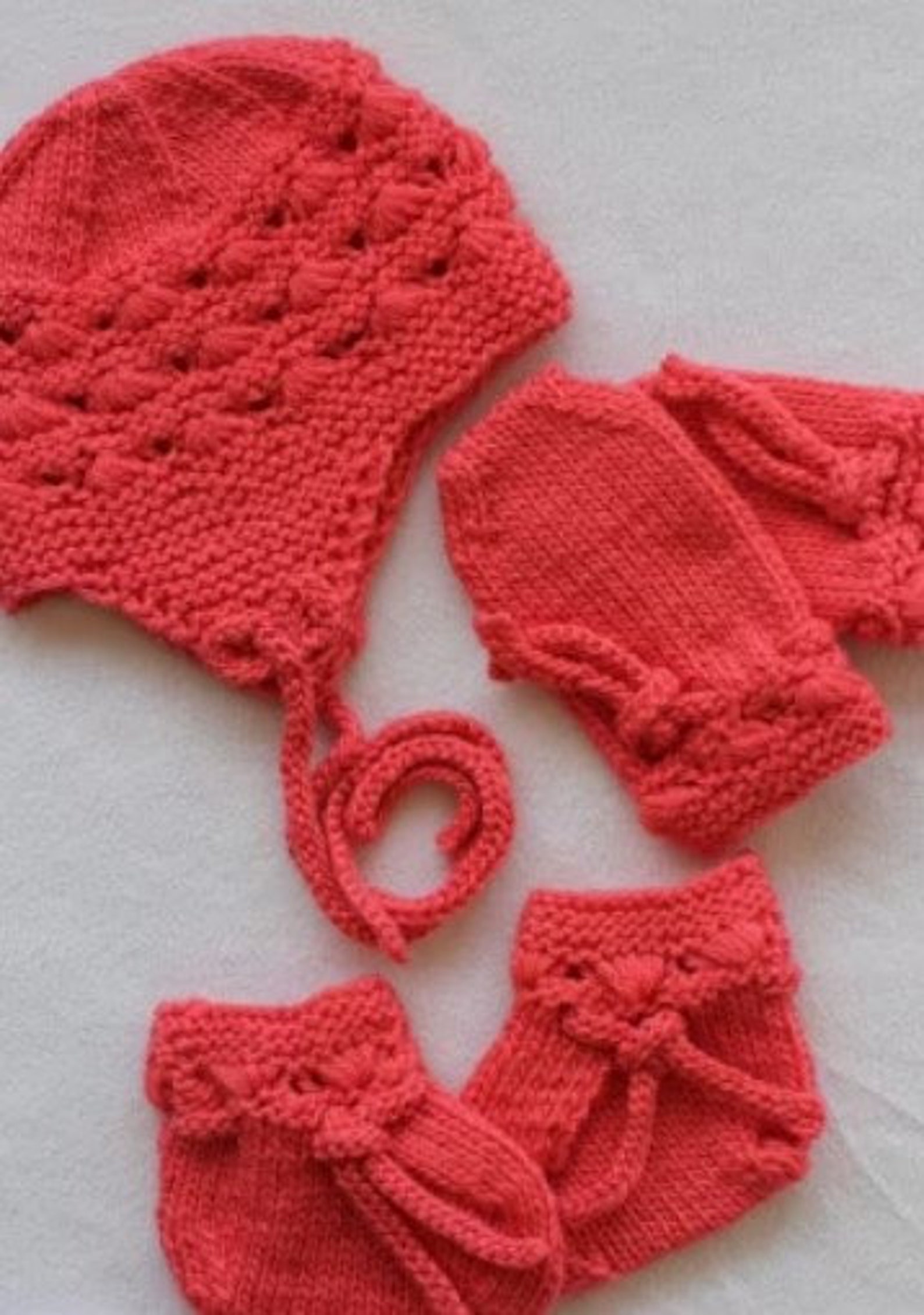 Baby Knitting Pattern: Cardigan, Hat, Booties Set (PDF Pattern) - Etsy