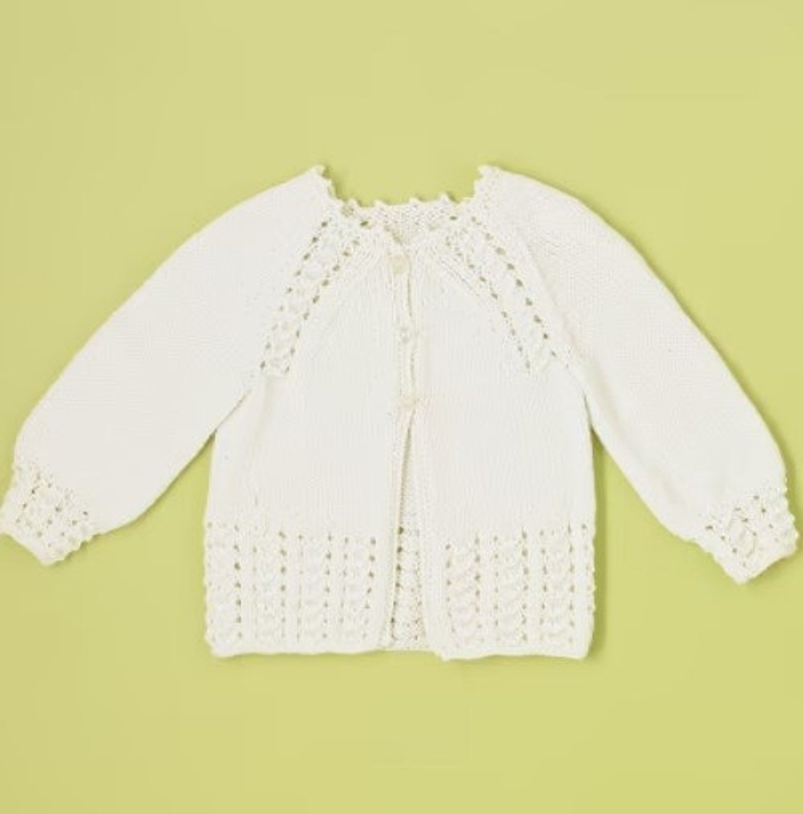 Baby Knitting Pattern PDF matinee Coat/jacket, Mitts, Bonnet and ...