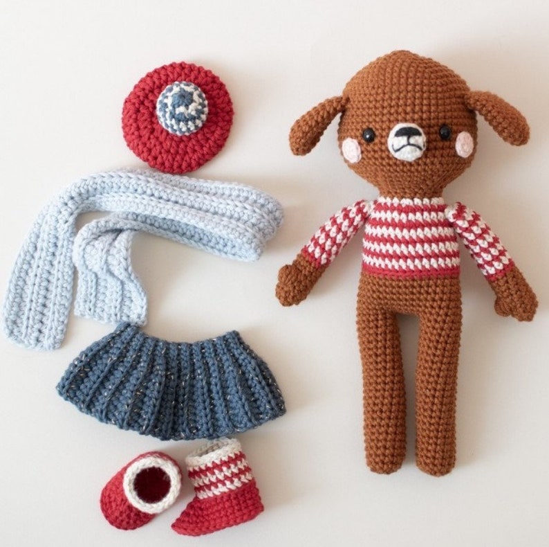 Madeleine Dog Amigurumi Pattern Knitted Animal Pattern Dog Crochet ...