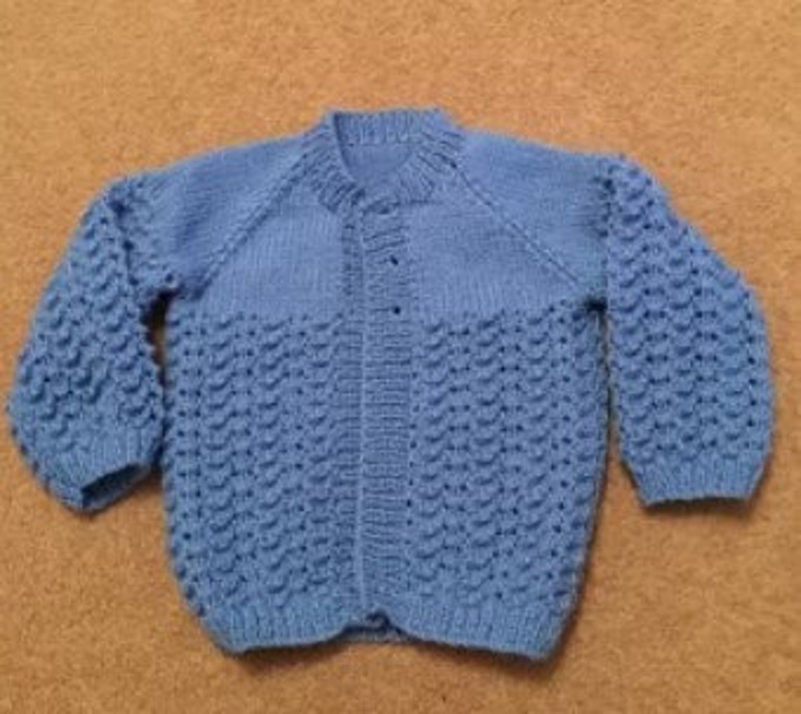 Baby Knitting Pattern PDF -matinee Coat/jacket, Mitts, Bonnet and ...
