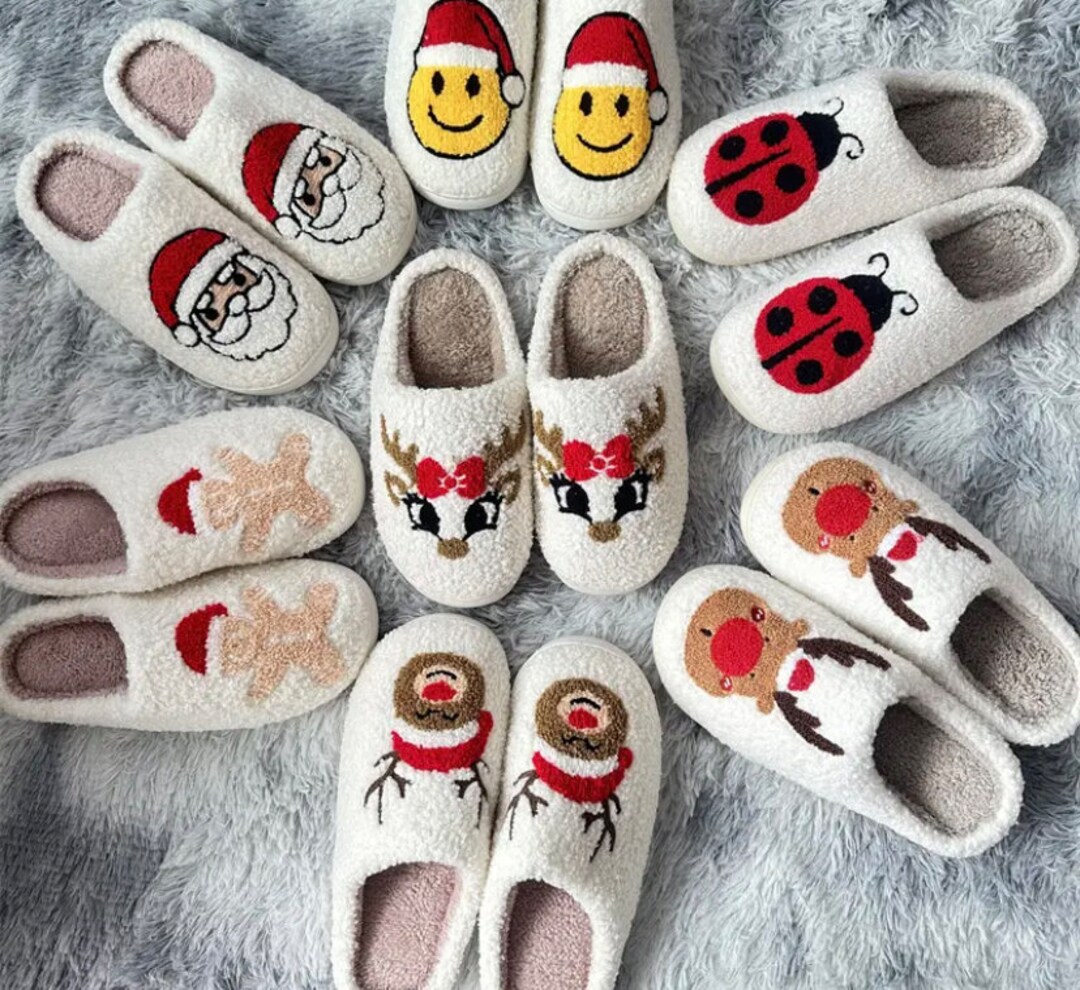 Christmas House Shoes, Womens House Slippers - Etsy