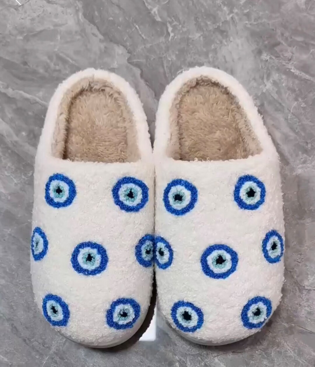 Evil Eye Slippers, Womens House Shoes - Etsy