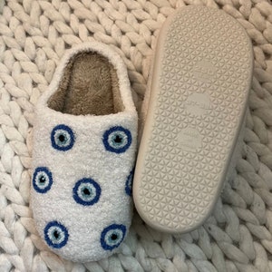 Evil Eye Slippers, Womens House Shoes - Etsy