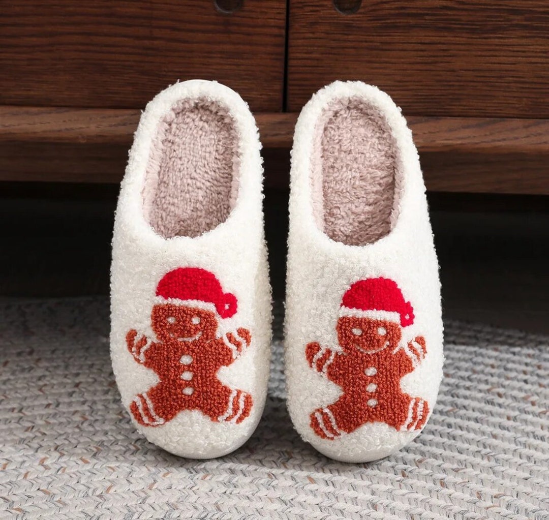Gingerbread House Shoes, Christmas Womens Slippers - Etsy