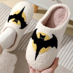 Halloween Bat House Slippers, Womens Halloween House Shoes - Etsy
