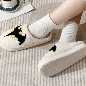 Halloween Bat House Slippers, Womens Halloween House Shoes - Etsy