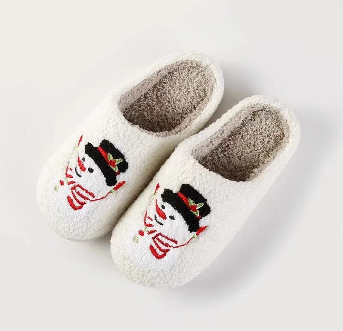 Christmas Snowman Holiday Slippers, Womens House Shoes - Etsy
