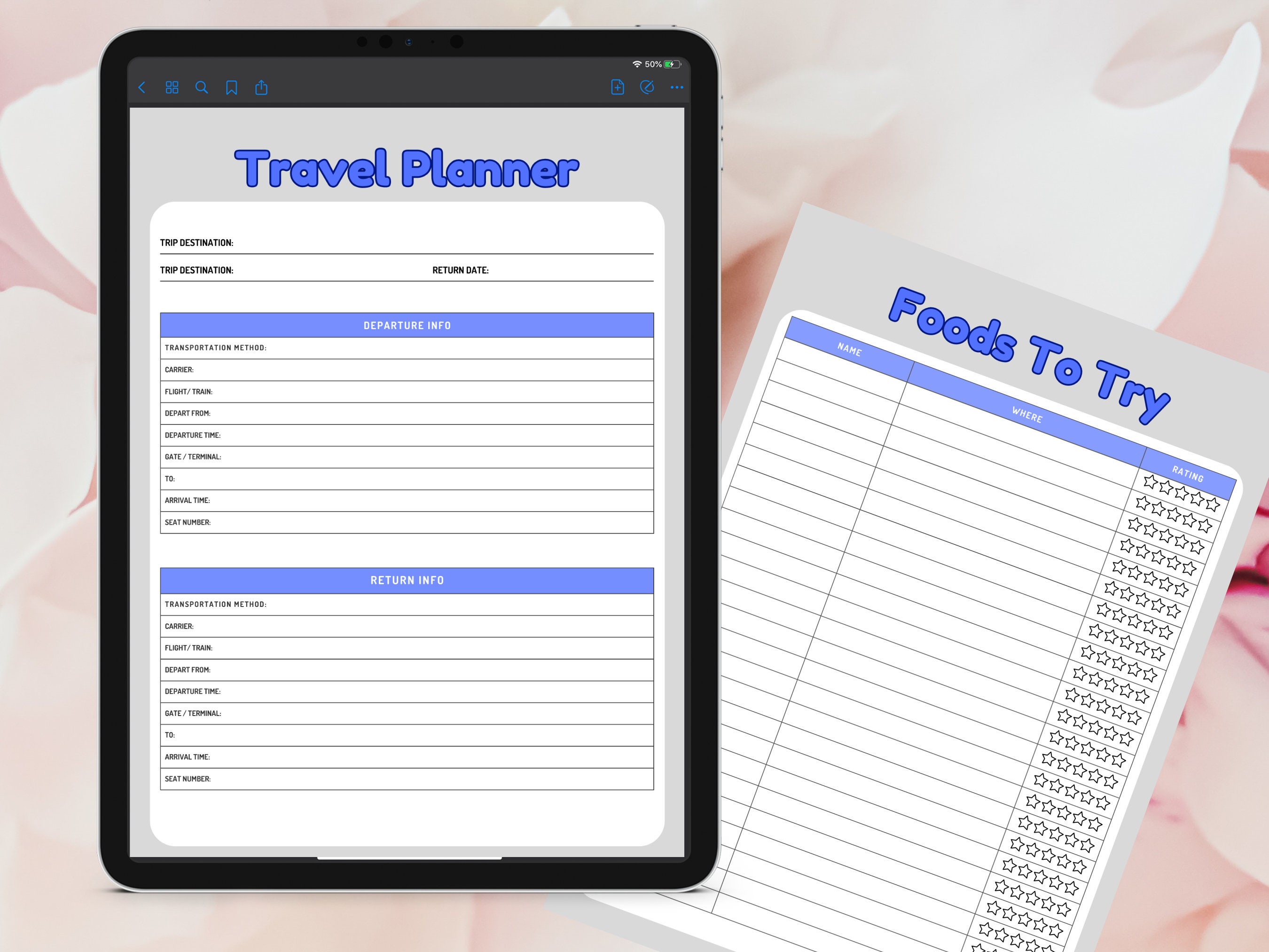 Printable Travel Planner Template, Trip Itinerary Planner, Holiday ...