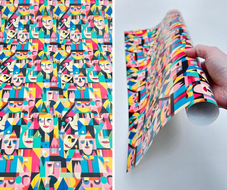 Abstract Circus Wrapping Paper – Colourful Carnival Gift Wrap - Etsy