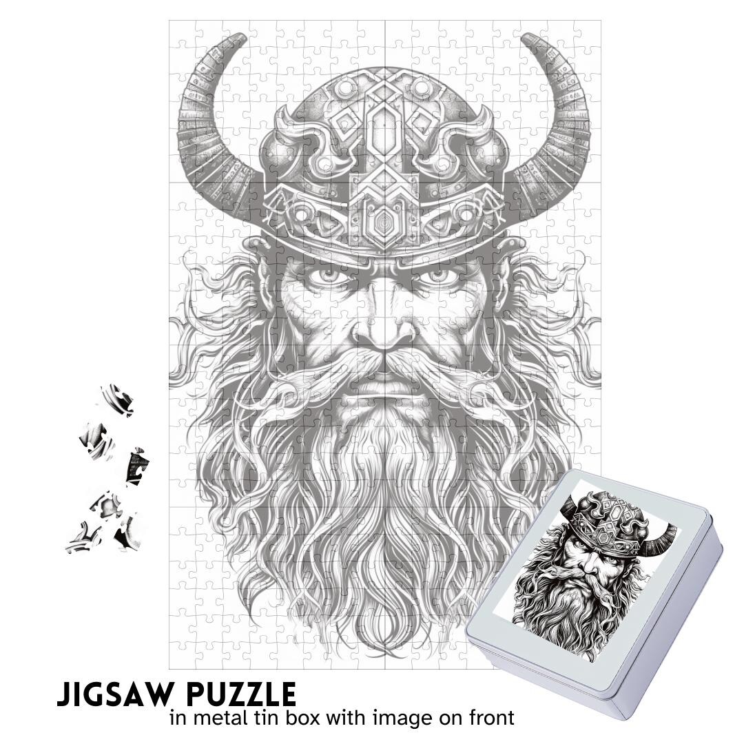 Viking Warrior Portrait Jigsaw Puzzle (1000, 500, 252 Pieces) - Etsy