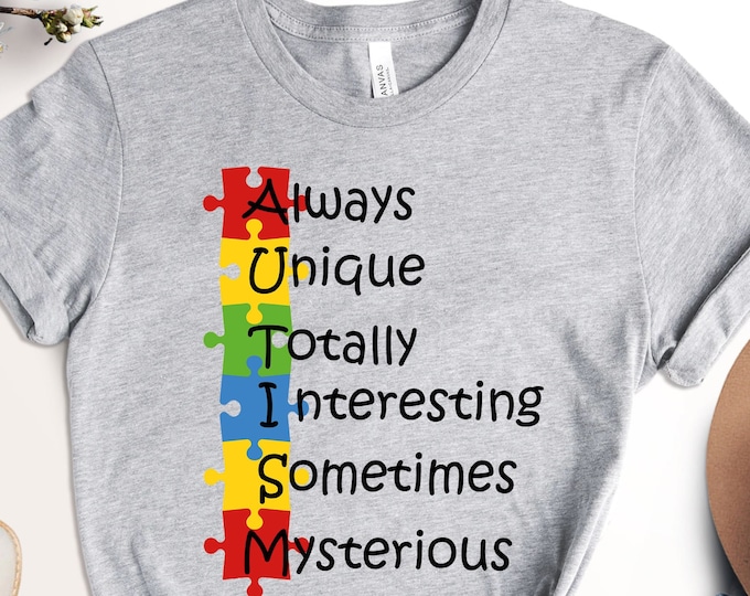 Autism Awareness Shirt, Puzzle Piece Clothing, Everyone Communicate ...
