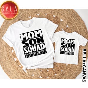 Mother Son Matching Shirt Set, Mom Son Squad Tee, Unbreakable Bond ...