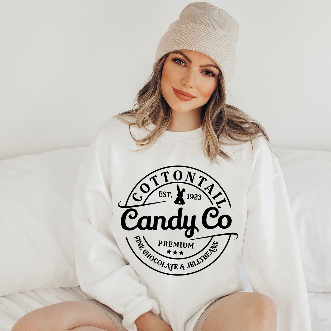 Cottontail Candy Company Easter Sweatshirt, Easter Sweater for Woman ...