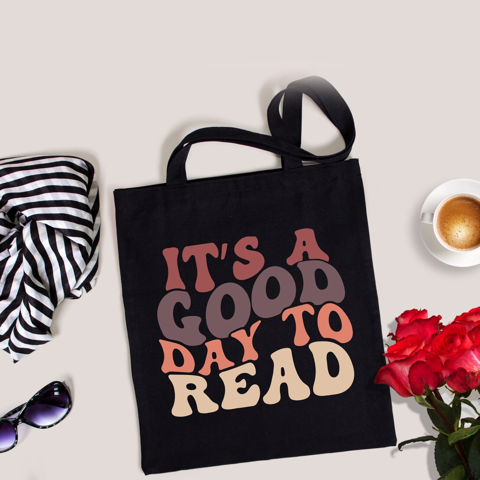 It's Good Day to Read Tote Bag, Book Lovers Gift, Book Bag, Reading ...