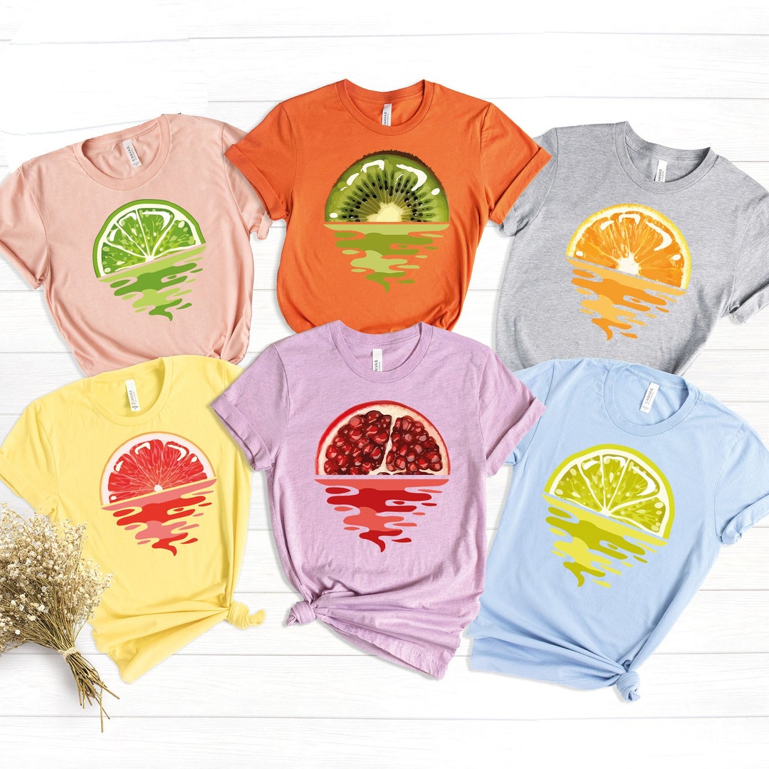 Custom Fruit Shirt, Fruit Foodie Shirt, Fruit Sunshine Shirt, Summer ...