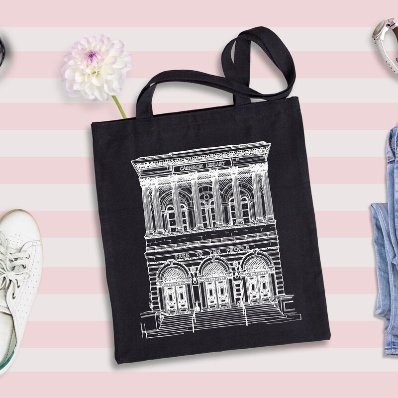 Library Tote Bag - Etsy