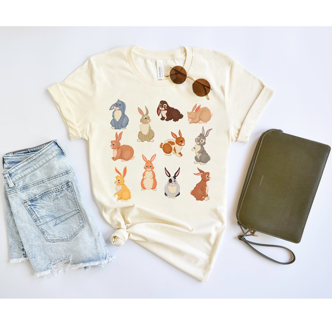 Type of Rabbits T-shirt, Easter Bunny Shirt, Funny Rabbits Shirt, Cute ...