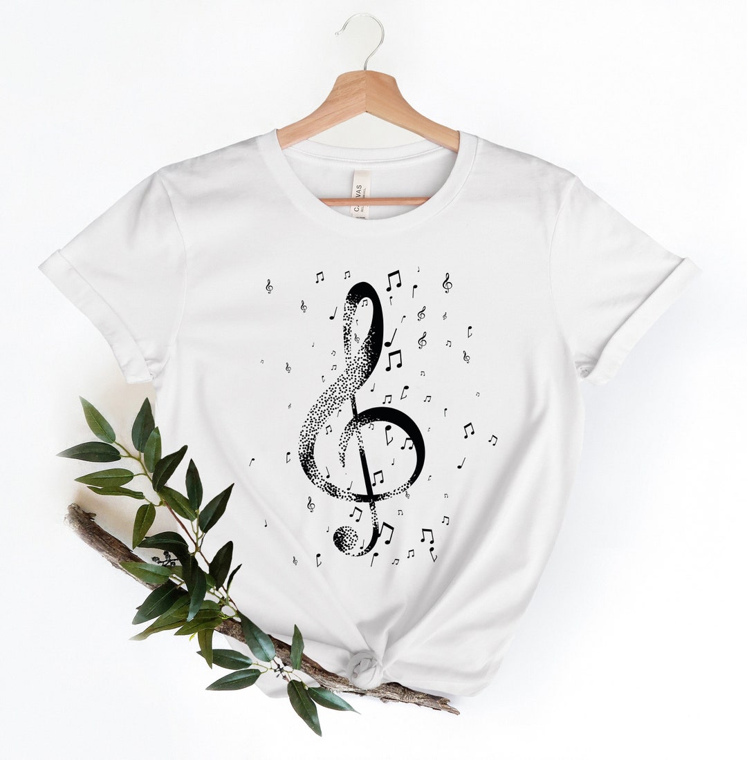 Music Note Shirt, Music Lover Shirt, Musical Gift, Music Tees ...
