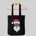 Ho Ho Ho Christmas Santa Tote Bag, Reusable Christmas Bag Gift ...