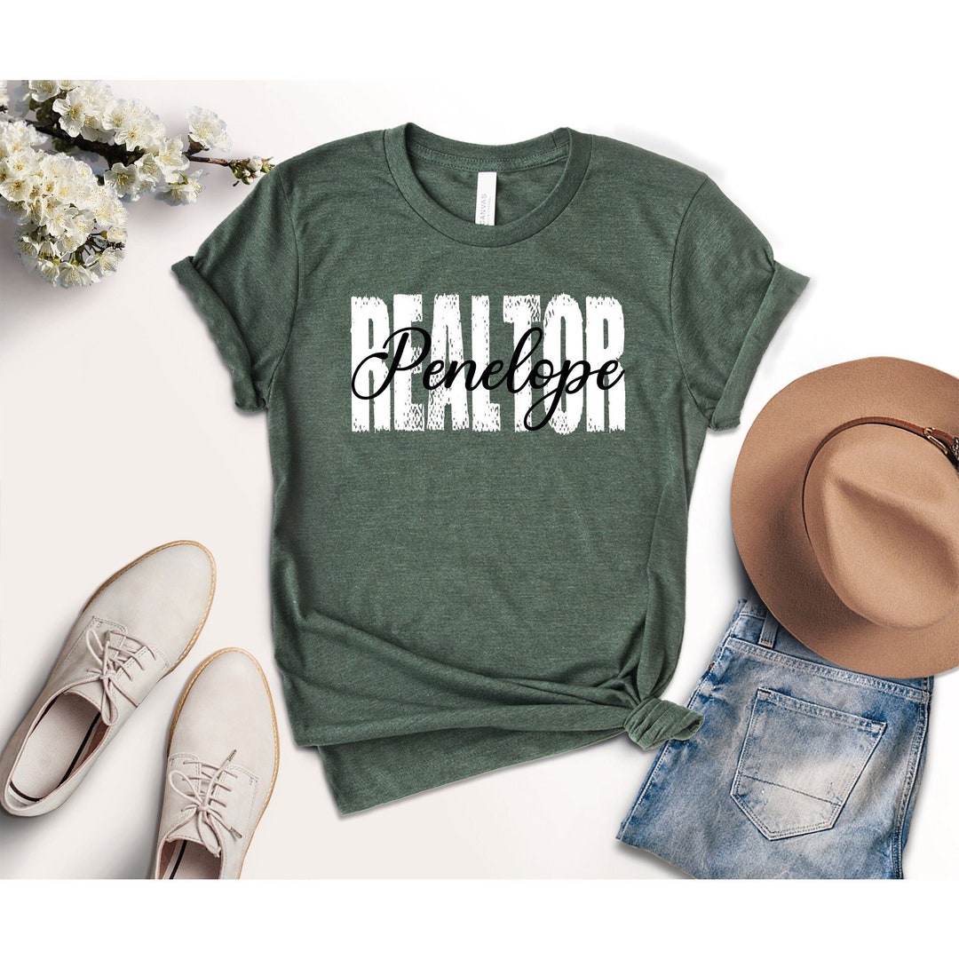 Realtor Shirt, Real Estate Shirt, Gift for Realtor, Custom Name Realtor ...