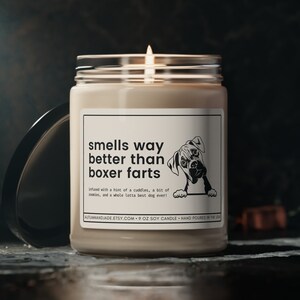Boxer Dog Gift, Boxer Farts Candle, Funny Boxer Gift, Boxer Mom Gift ...