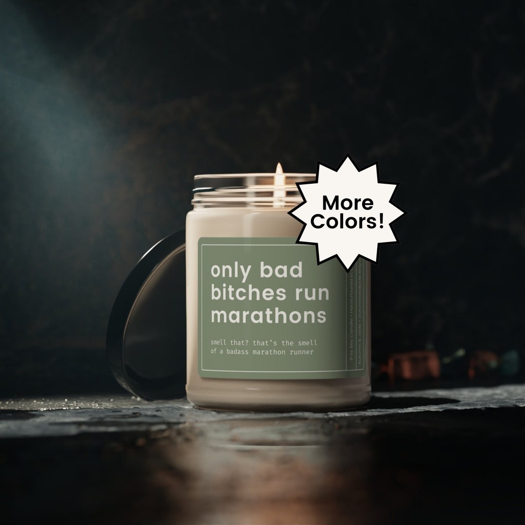 Marathon Gift, Marathon Candle, Gift for Marathon Runner, Marathon Gift ...