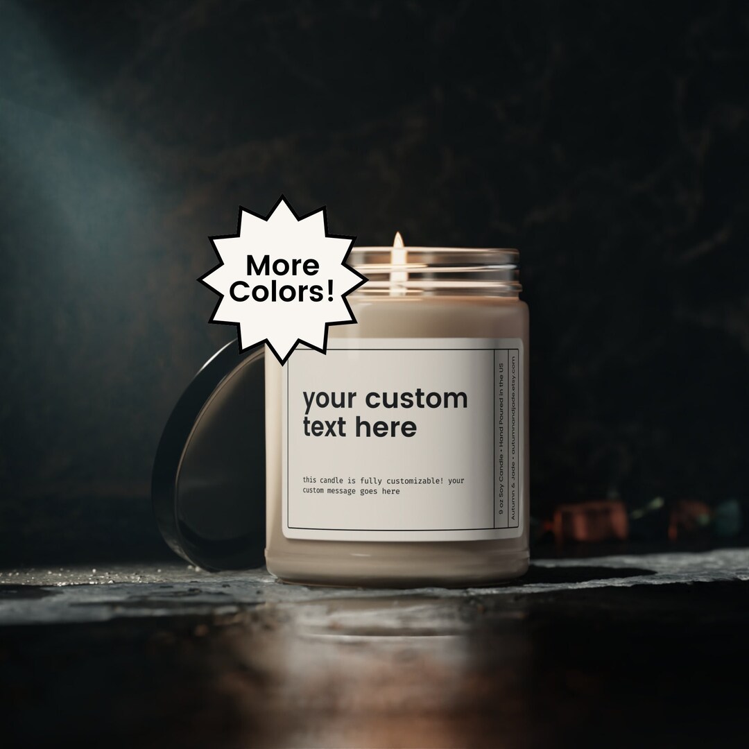 Custom Candle, Personalized Gift, Custom Christmas Gift, Custom ...