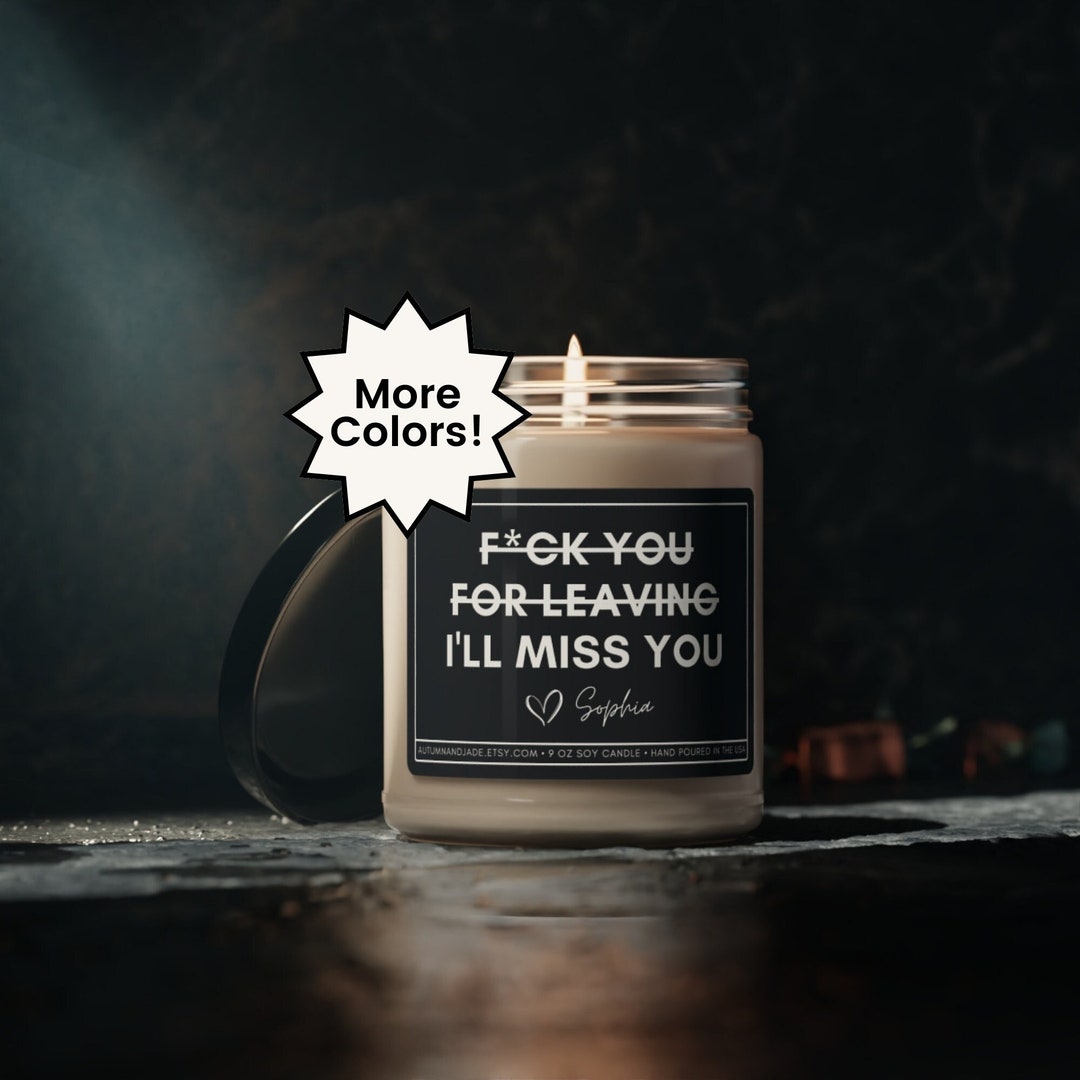 Custom Moving Gift, Personalized Moving Candle, Best Friend Moving Gift ...
