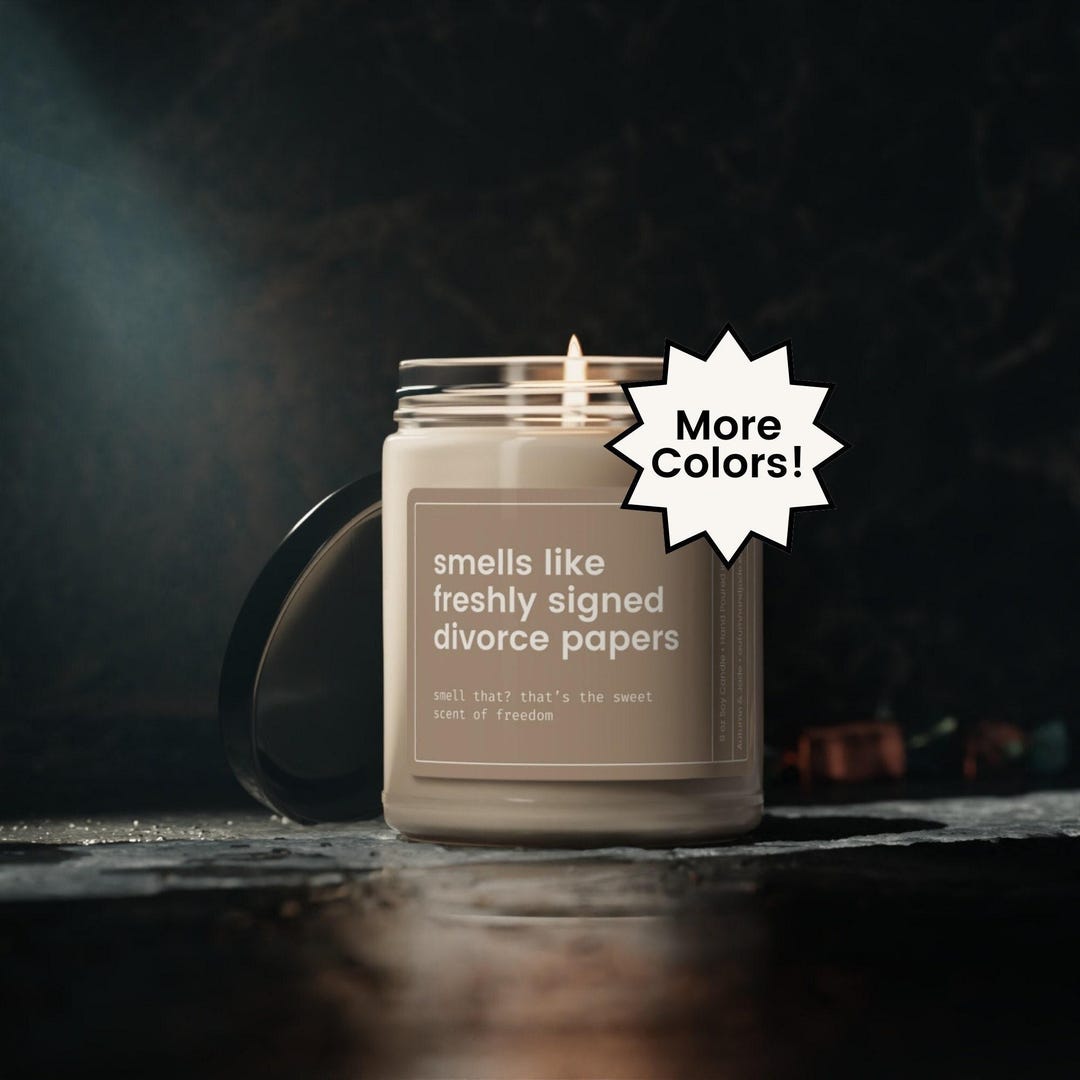 Divorce Gift, Divorce Candle, Divorce Party Gift, Newly Divorced Gift ...