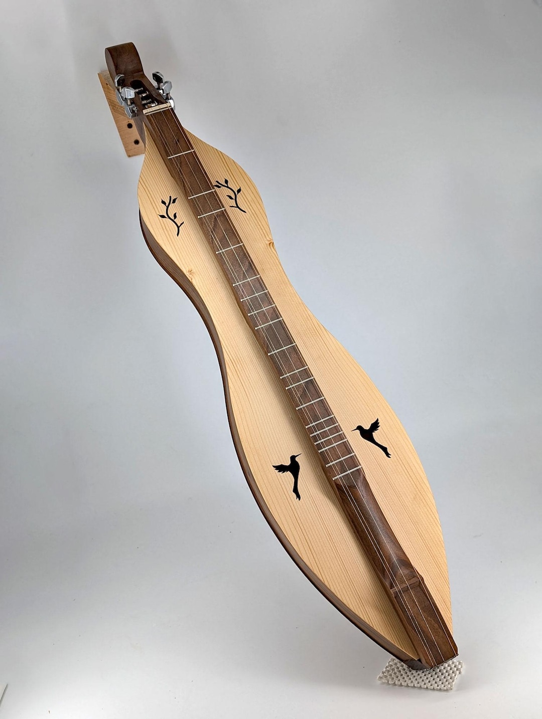 TK O'brien's Spruce Top Mountain Dulcimer With Hummingbirds and Vines ...