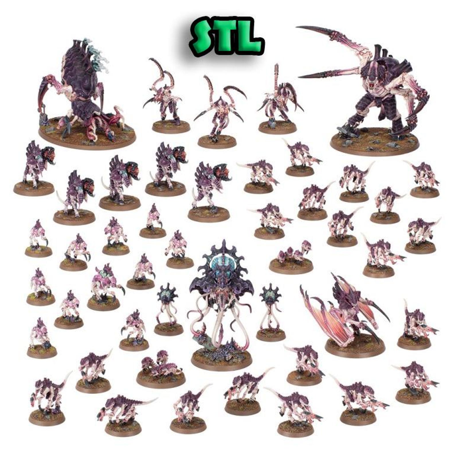 Leviathan Tyranids STL Miniatures File - Etsy Australia