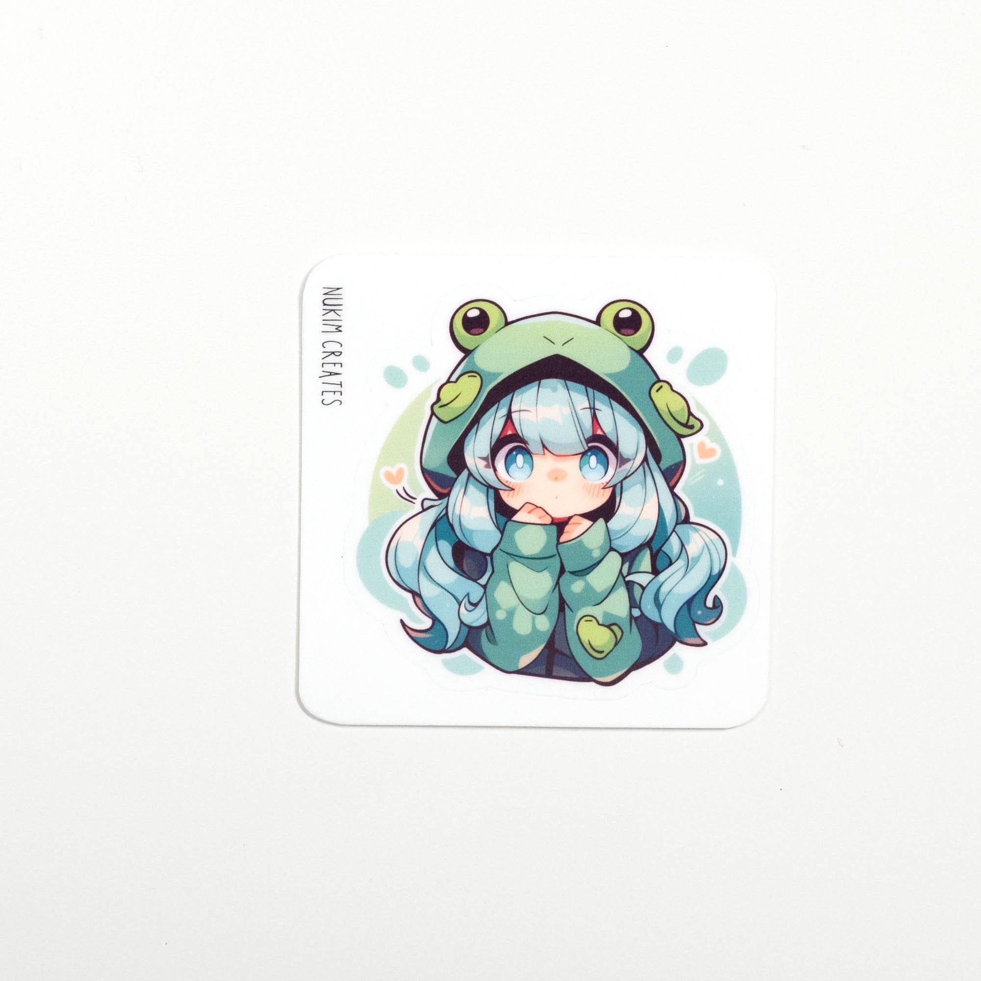 Cute Anime Girl Frog Sticker Kawaii Sticker - Etsy