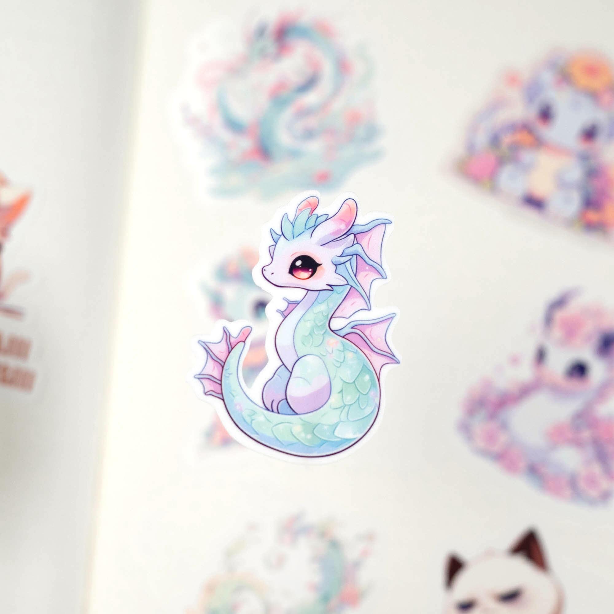 Water Dragon Sticker Sticker for Laptop, Notebook, Planner, Etc. - Etsy